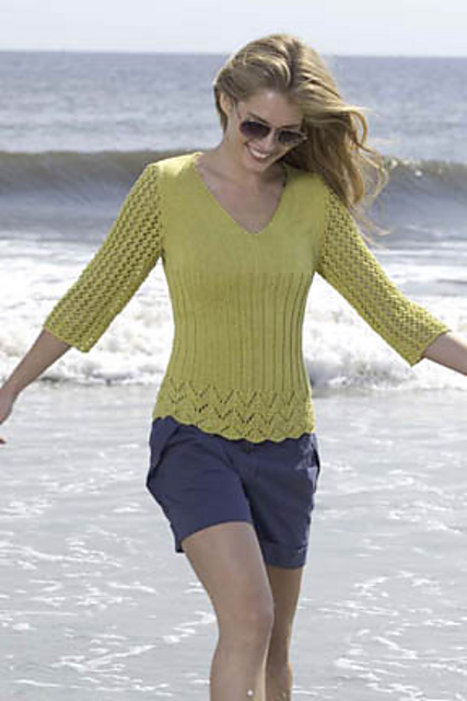 Ravelry: Sampler Stitch Pullover pattern by Rosemary Drysdale