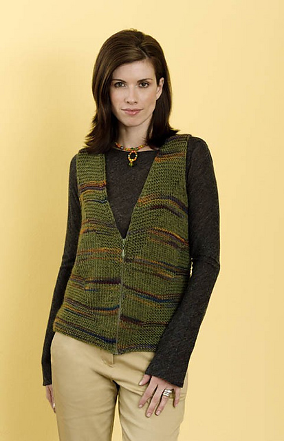 Ravelry: Zippered Vest pattern by Irina Poludnenko