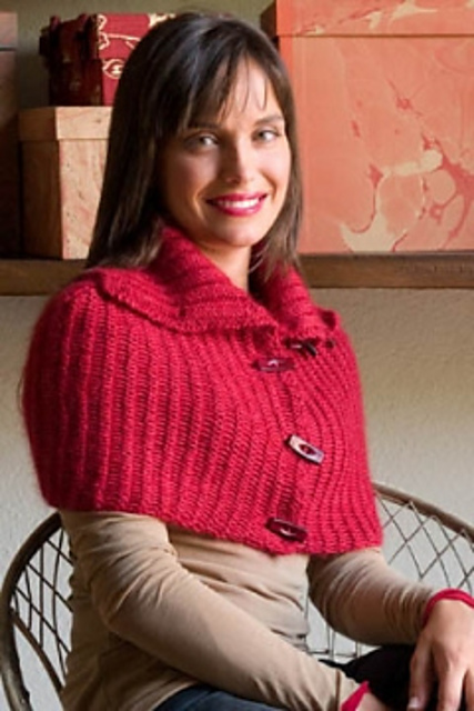 Ravelry: Shawl-Collar Capelet pattern by Filatura Di Crosa