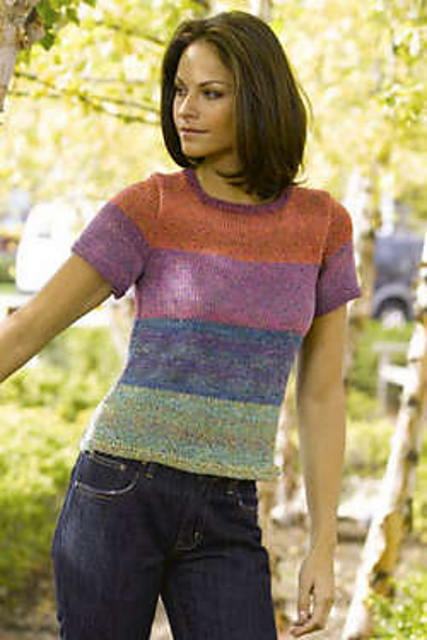 Ravelry: Carioca Colorblock Tee pattern by Rosemary Drysdale