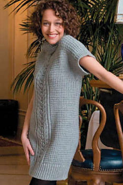 Ravelry: Cable & Bobble Tunic pattern by FDC Design Studio