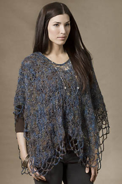 Ravelry: Capella Lacy Poncho pattern by FDC Design Studio