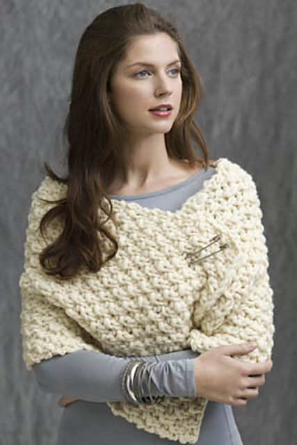 Ravelry: Cross-Country Textured Wrap pattern by Rosemary Drysdale