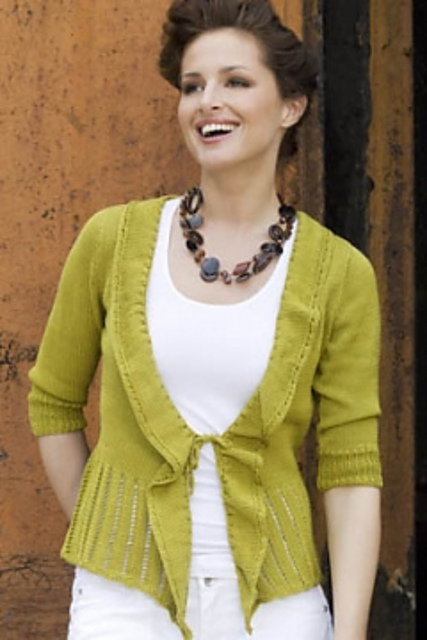 Ravelry: Ruffle-edged Cardigan pattern by FDC Design Studio