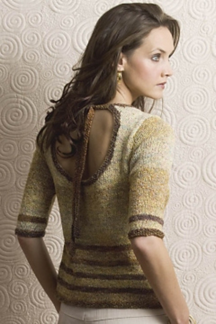 Ravelry: Keyhole Back Sweater pattern by Rosemary Drysdale