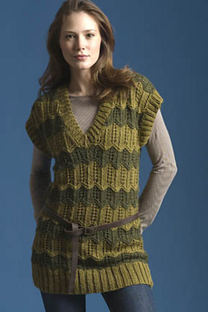 Ravelry: Chevron Tunic/Vest pattern by Irina Poludnenko