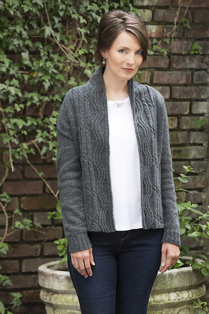 Ravelry: Bowrider Cable & Rib Jacket pattern by Joan Forgione