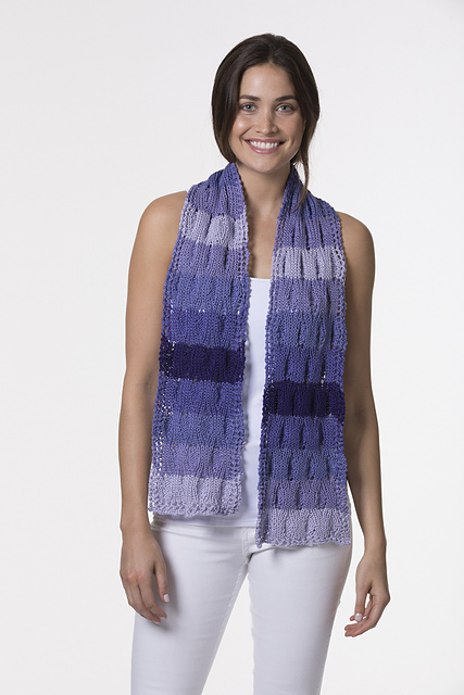 Ravelry: Lavender Sachet Scarf pattern by Lisa Hoffman
