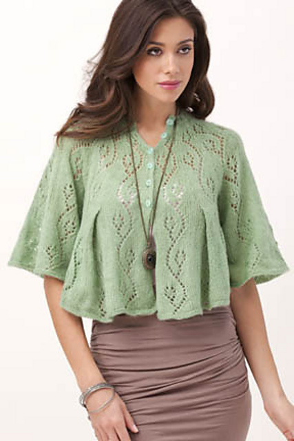 Ravelry: Endless Love Pleated Cape pattern by Brooke Nico