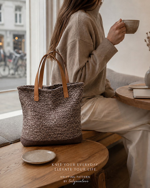 Ravelry: Morning Coffee Tote pattern by Natalya Christensen