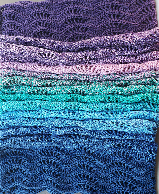 Ravelry: TammyFaye1962's Feather & Fan shawl