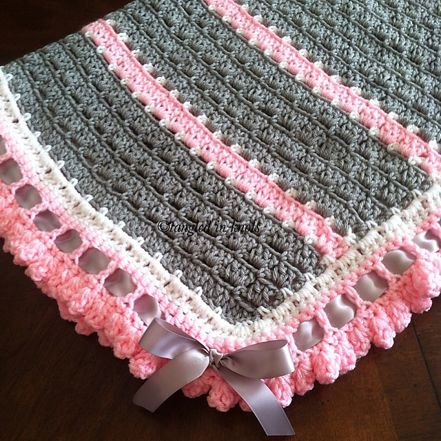 Ravelry: Pink Frilly Laced Border pattern by Tangled in knots