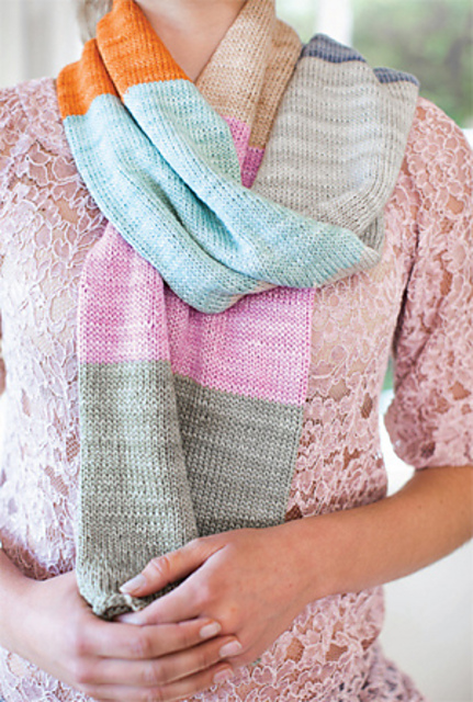 Ravelry: Blocks of Color Scarf pattern by Nadine Curtis