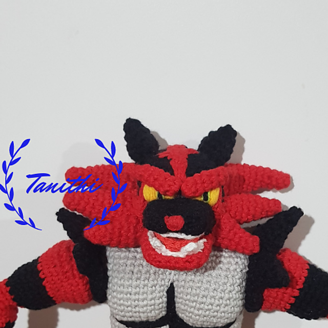 Ravelry: Incineroar Pokemon pattern by Veronica Guerrero