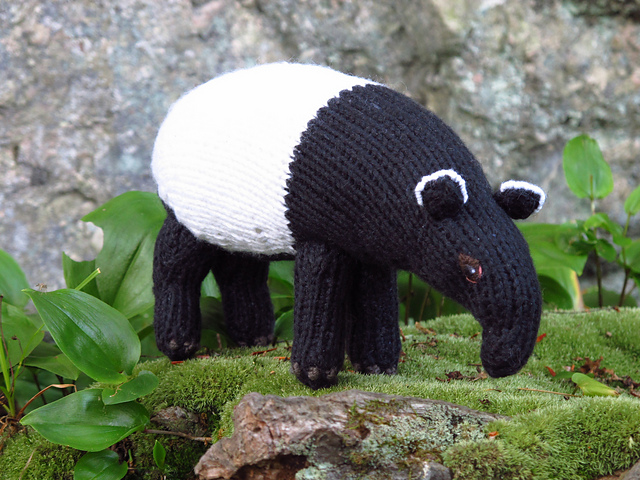 Ravelry: Knit Malayan Tapir pattern by Sasha Kopf