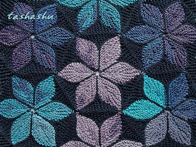 Ravelry: Hexagon Kaleidoscope patchwork knitting pattern by Svetlana Gordon