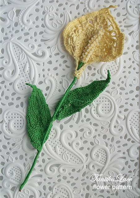 Ravelry: Tashatan740's Peace Lily Flower Crochet pattern. Tutorial for ...