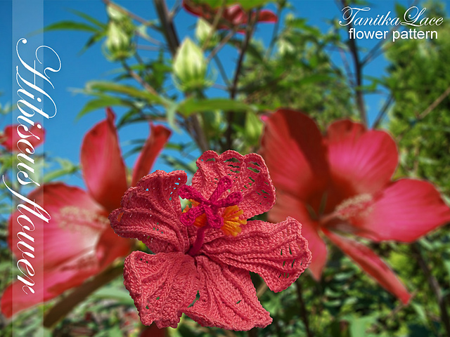 Ravelry: Tashatan740's Pattern Hibiscus Crochet Flower How to make flower