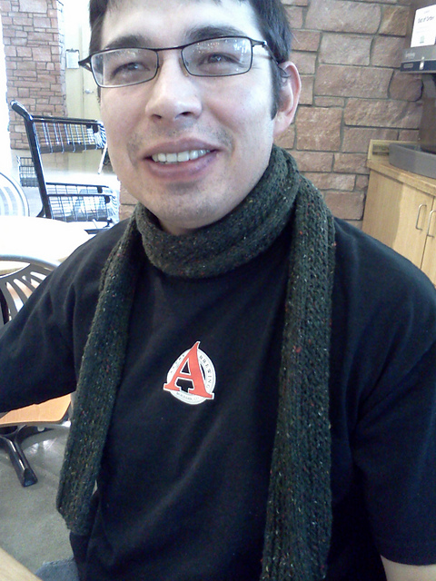 Ravelry: Manly Scarf #7: Hunter Blue pattern by Luise O'Neill