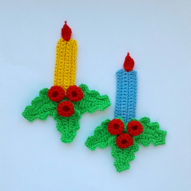 Ravelry: Christmas crochet Candle pattern by Tetiana Bukreieva