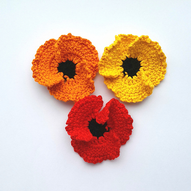 Ravelry: Crochet poppy pattern by Tetiana Bukreieva