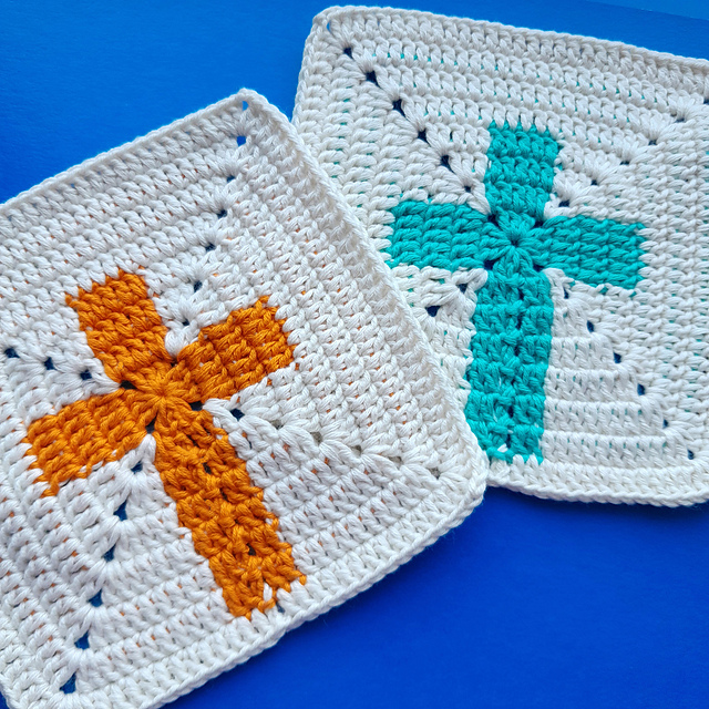 Ravelry: Cross Granny Square pattern by Tetiana Bukreieva