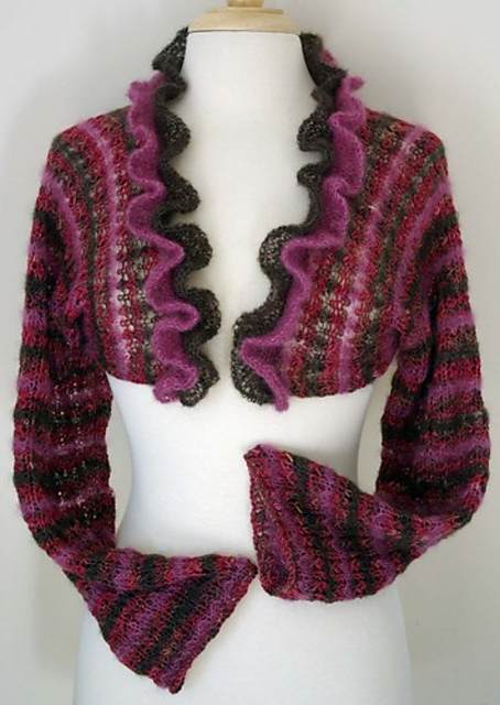 Ravelry: Shrug in Angel and Tempted pattern by Irina Poludnenko
