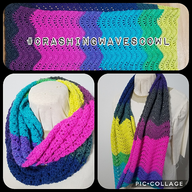 Ravelry: Crashing Waves Cowl pattern by Rebecca Ruch