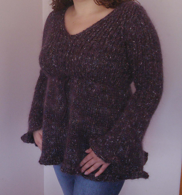 Ravelry: 02 Empire Line Sweater pattern by Rebecca Design Team