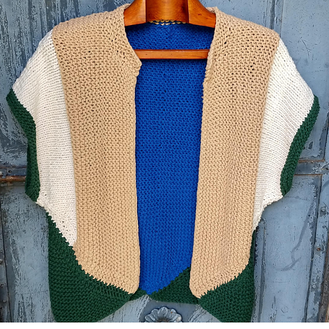 Ravelry: Chaleco atravesado Puzzle pattern by Maria Lucila Cavanagh