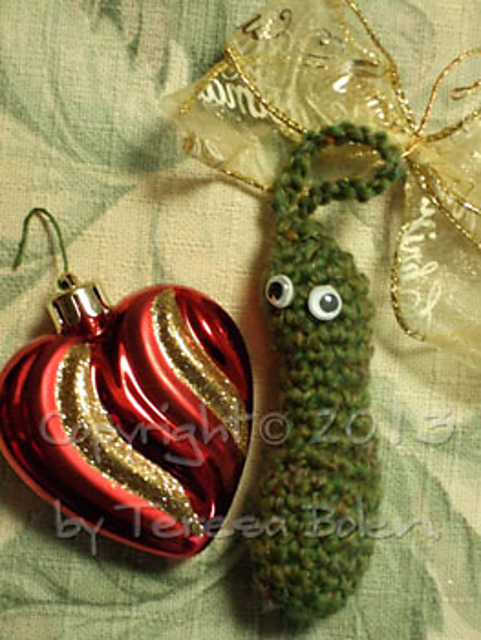 Ravelry: Christmas Blessing Pickle Ornament pattern by Teresa Bolen