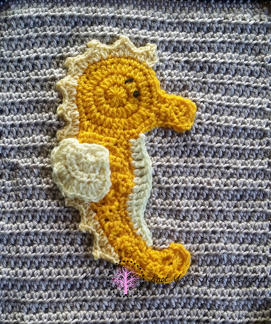 Ravelry: Seahorse Applique pattern by Teri Heathcote