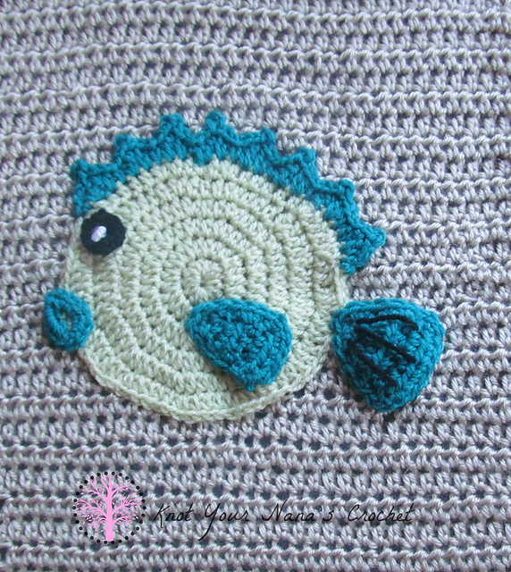 Ravelry: Puffer Fish Applique pattern by Teri Heathcote