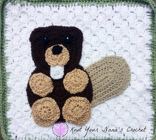 Ravelry: Beaver Applique pattern by Teri Heathcote