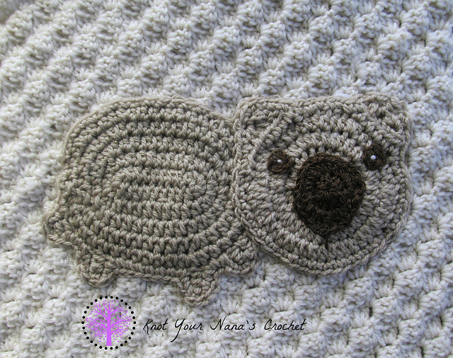 Ravelry: Wombat Applique pattern by Teri Heathcote
