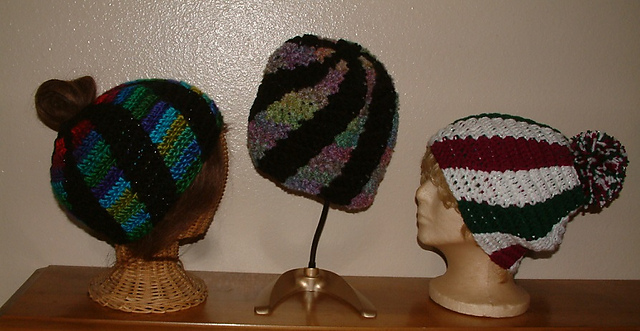 Ravelry: 3 Pinwheel Caps:Candy Stripe pattern by Terrice C. Kennedy