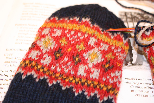 Ravelry: Dancing Mittens pattern by Sue Flanders and Janine Kosel