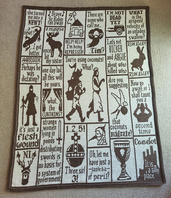 Ravelry: The Holy Grail of Blankets (Monty Python CROCHET) pattern by ...