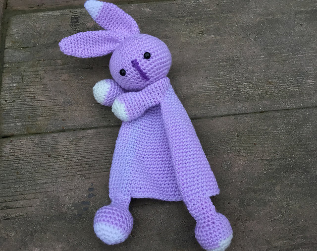 Ravelry: Easter Rabbit Security Blanket pattern by PointelleShop