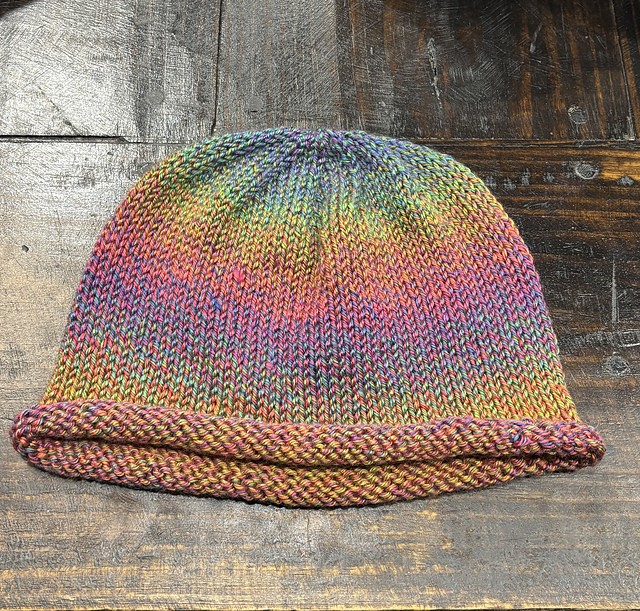 Ravelry: Beginner Rolled Brim Beanie pattern by Black Velvet Coyote