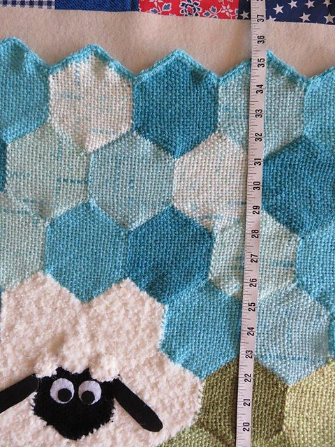 Ravelry: TexasGabi's TURTLE Hexagon Pin Loom: "Sheep" Baby Blanket