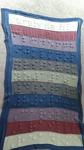 Ravelry: Knit Braille Blanket pattern by Carla Messina