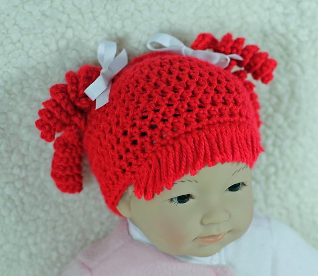 Ravelry: Raggedy Red Baby Hat pattern by Marilyn Sehn