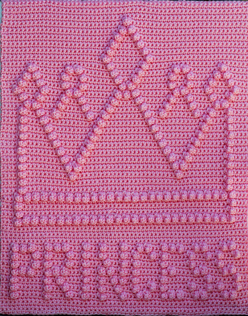 Ravelry: Princess Crown Baby Blanket pattern by Marilyn Sehn
