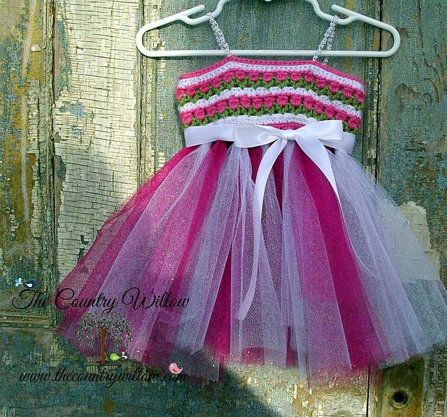 Ravelry: Tulip and Tulle Spring Dress pattern by Country Willow Designs