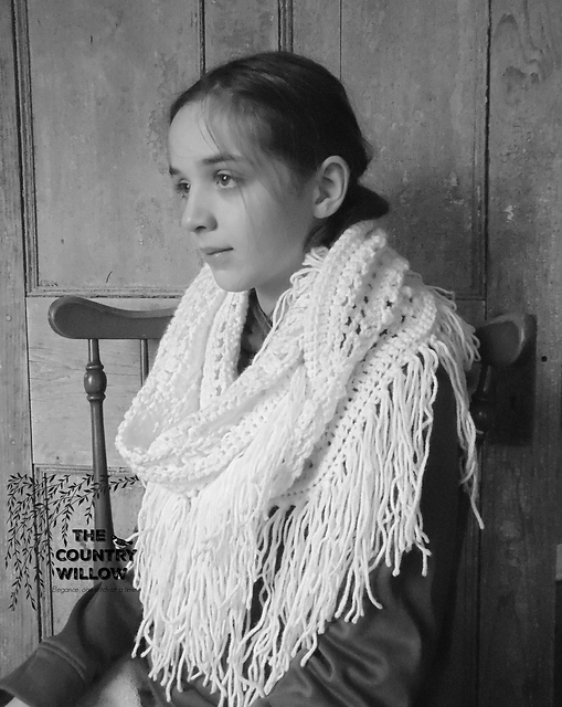 Ravelry: Bohemian Winter Infinity Scarf pattern by Country Willow Designs