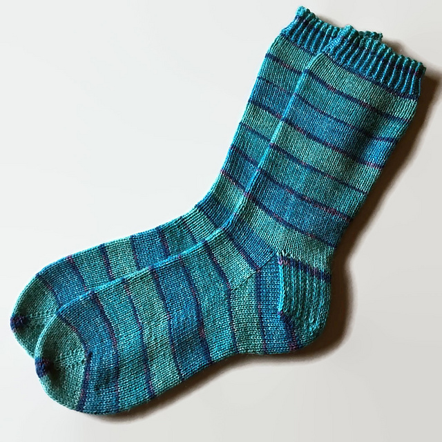 Ravelry: TheCraftyTyke's Turquoise Socks