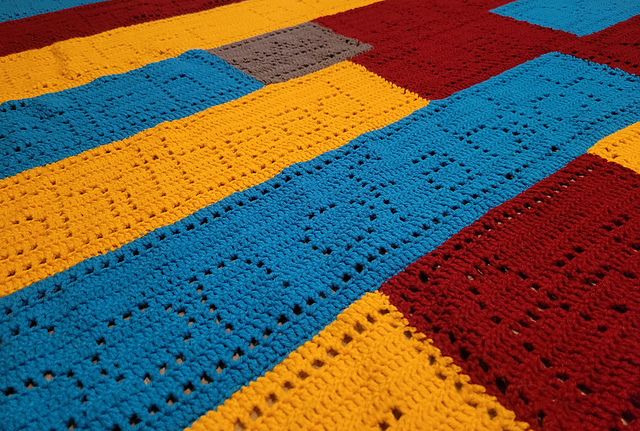 Ravelry: Swear Blanket Filet Crochet pattern by Leigh Anne Webb