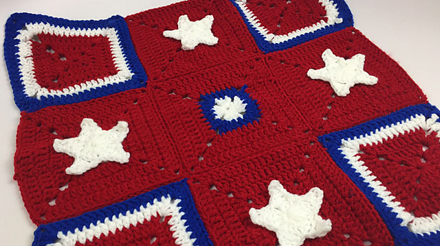 Ravelry: American Stars and Squares pattern by Michael Sellick