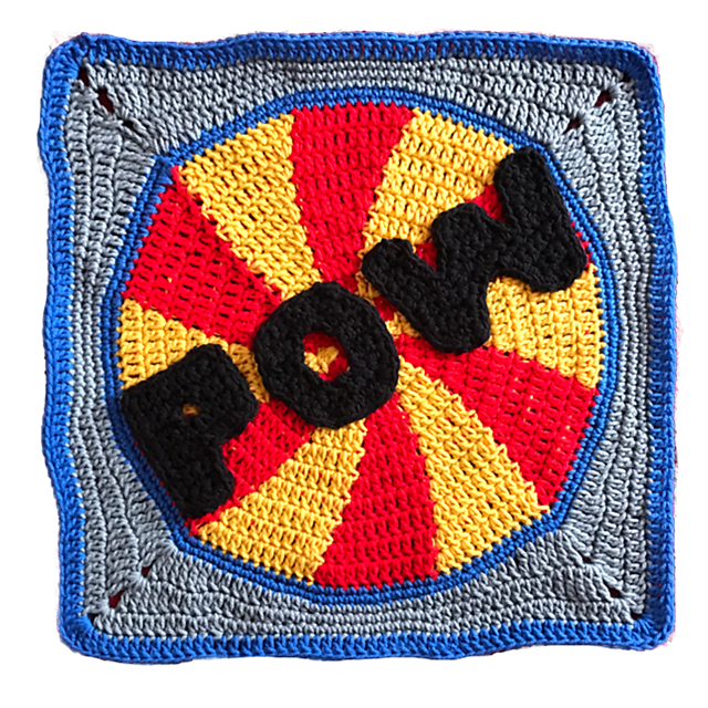 Ravelry: Action Pow Square pattern by Michael Sellick